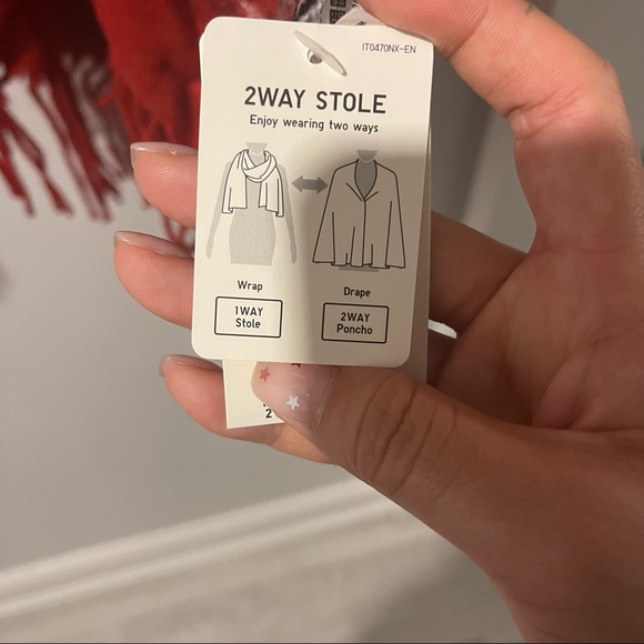 Uniqlo | Tops | Uniqlo 2 Way Stole | Poshmark